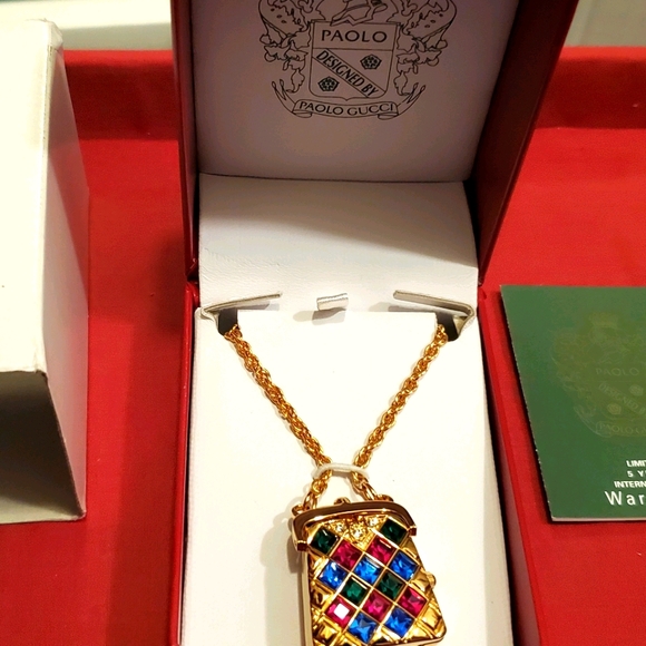 Gucci | Jewelry | Gucci Paolo Designed By Paolo Gucci Pendent Clock ...